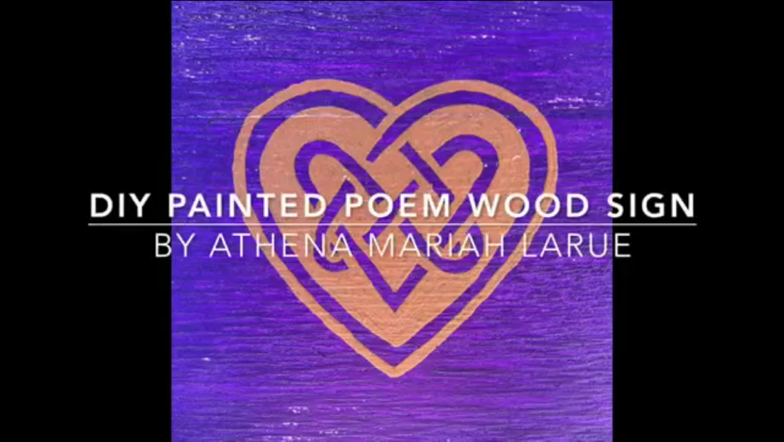 DIY Painted Poem Wood Sign – Hard Shell Slimy Snail