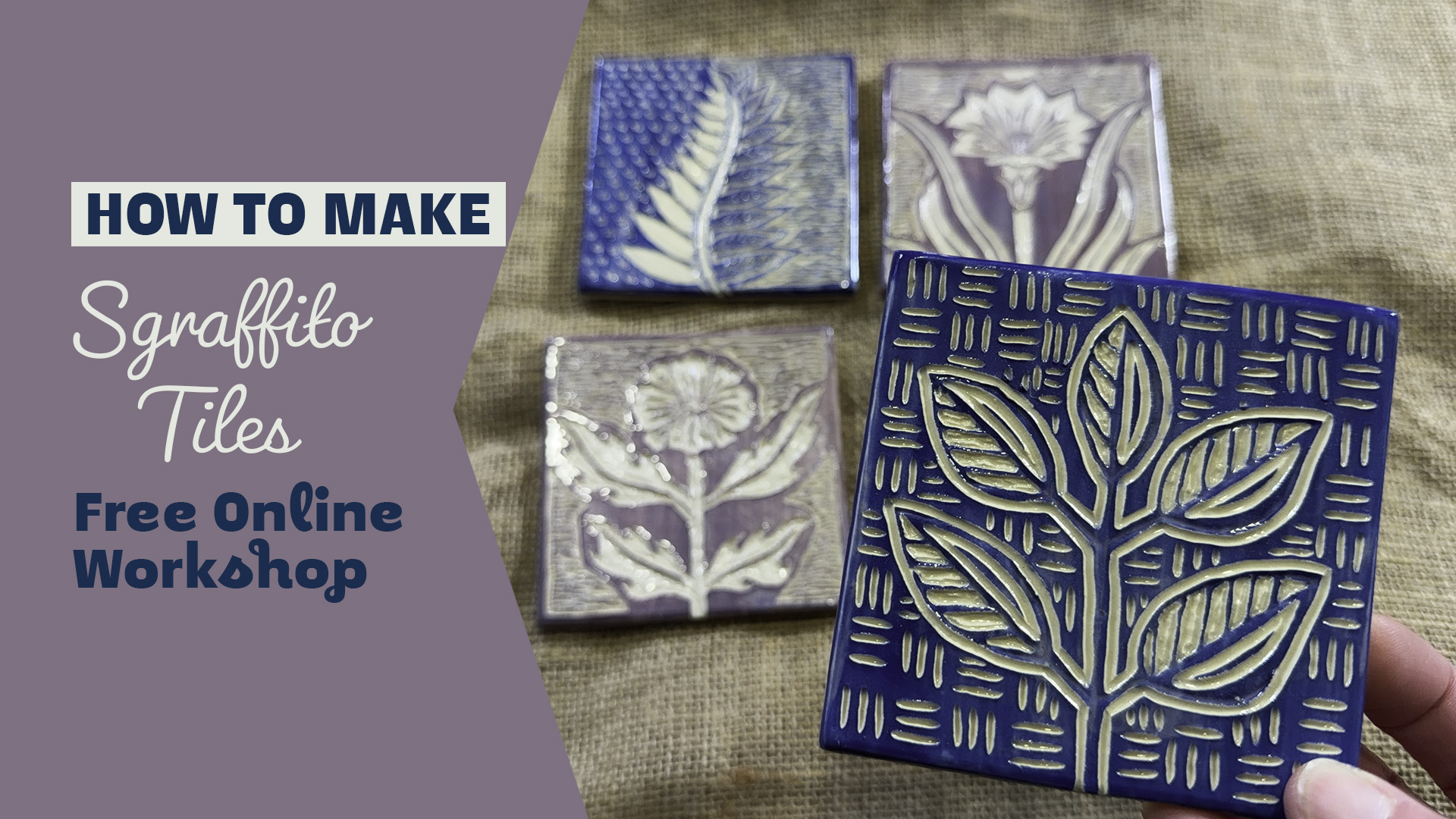 How to Make Sgraffito Tiles – Hard Shell Slimy Snail